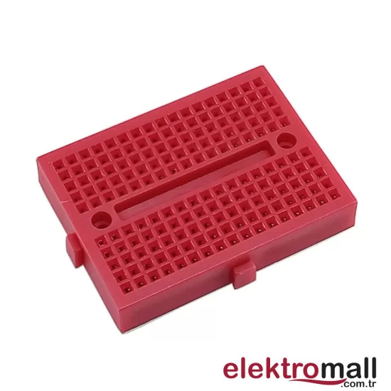 170 Pin Mini Breadboard-Kırmızı - ELEKTROMALL