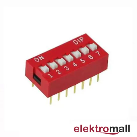 7 Pin 180C Dip Switch - ELEKTROMALL